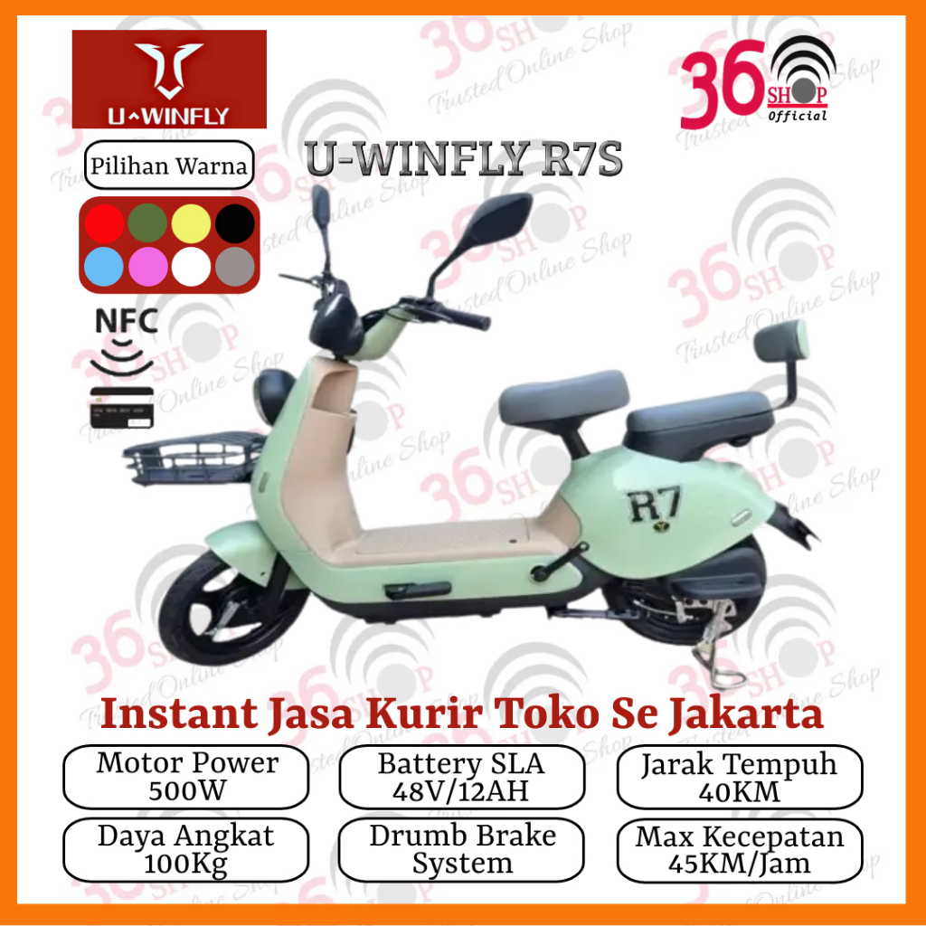 Jual Sepeda Listrik UWinfly R7S NFC Garansi Resmi | Shopee Indonesia