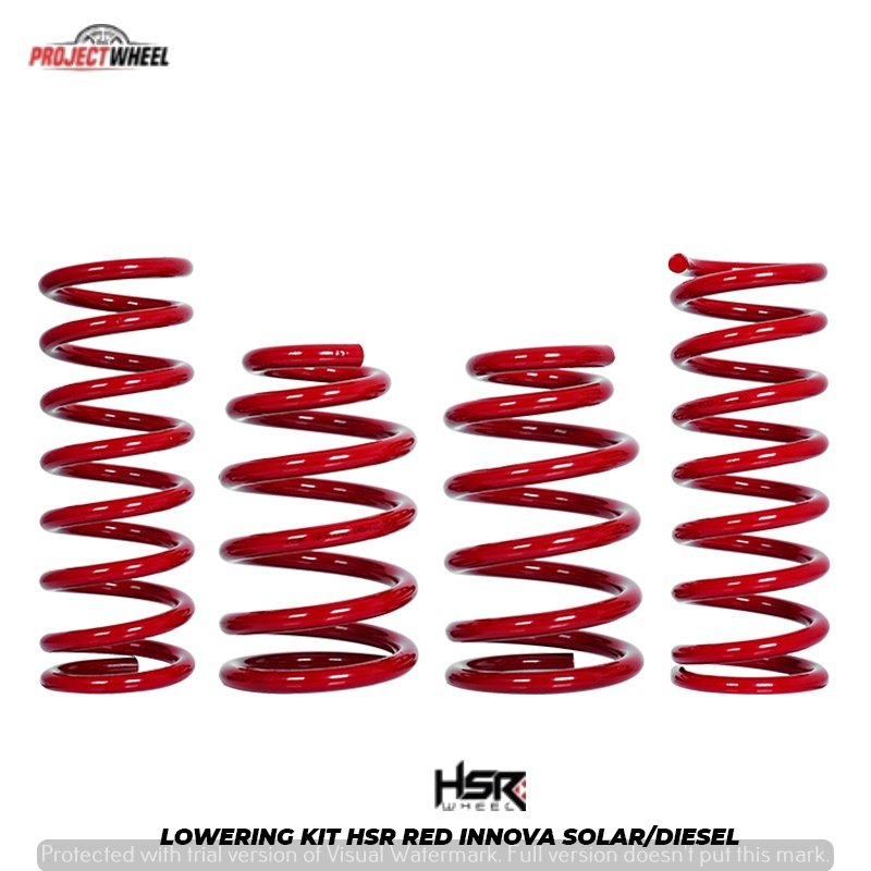 Jual Per Mobil Ceper Lowering Kit HSR Red Toyota Innova Diesel/Solar ...