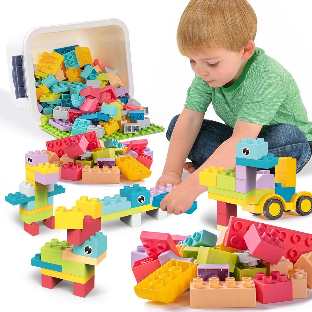 Jual ELC-Mainan anak/block/brick susun/soft blocks toys/isi 60pcs ...