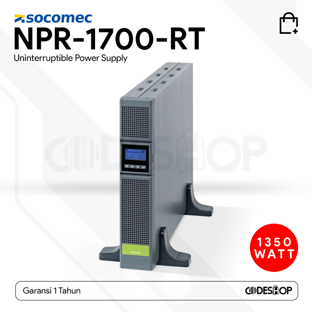 Jual UPS Socomec 1700VA 1350Watt Netys PR 1700 Rack Mount Tower 1350 ...