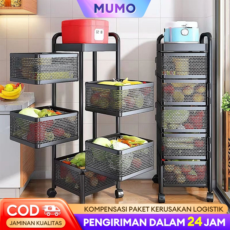 Jual Rak Dapur Berputar Stainless Steel Rak penyimpanan multifungsi Rak ...