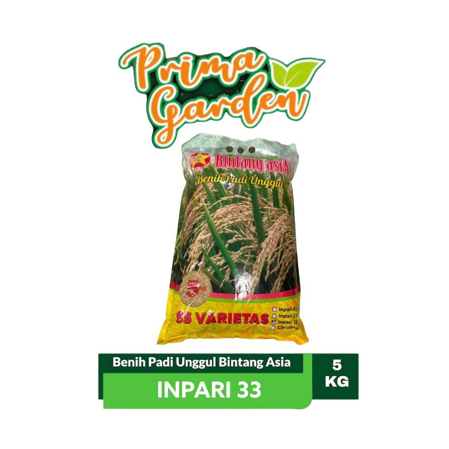 Jual Benih Padi Unggul INPARI 33 - Benih Unggul Bintang Asia 5 Kg | Shopee Indonesia