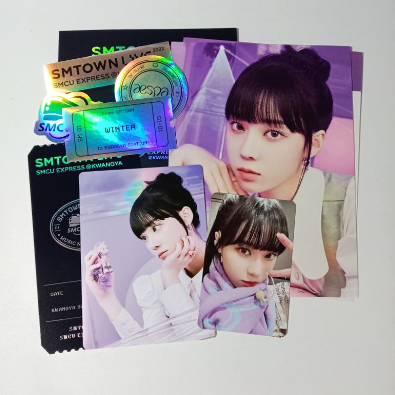 Jual AESPA winter ar ticket set smtown live smcu express | Shopee Indonesia