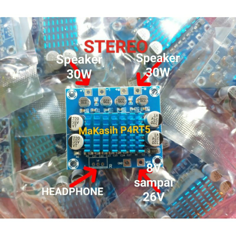 Jual Tpa3118 Tpa 3118 ic 3118 Digital amplifier XH-A232 A232 | Shopee ...