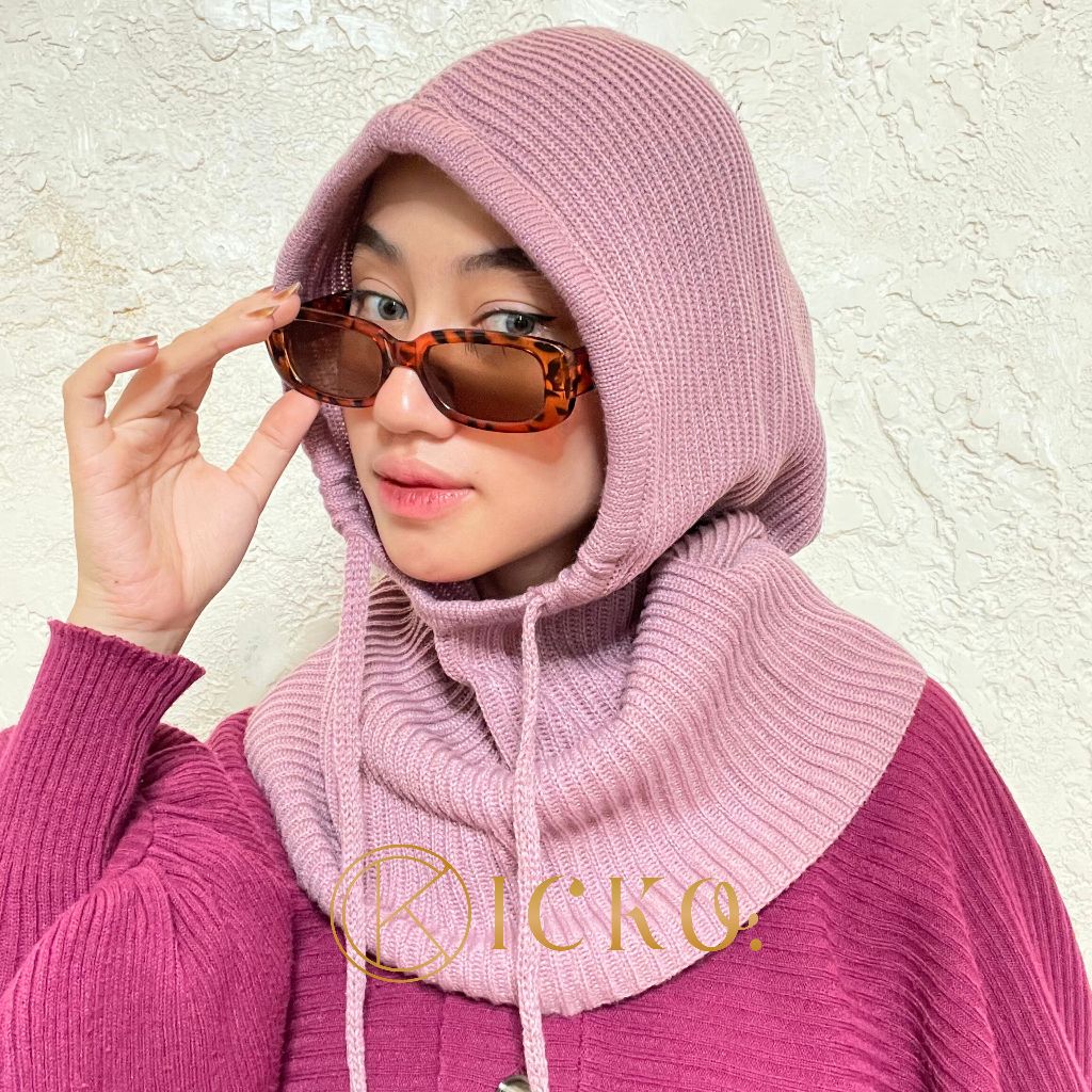 Jual BALACLAVA Rajut / Hijab Rajut Tebal By ICKO OUTFIT | Shopee Indonesia