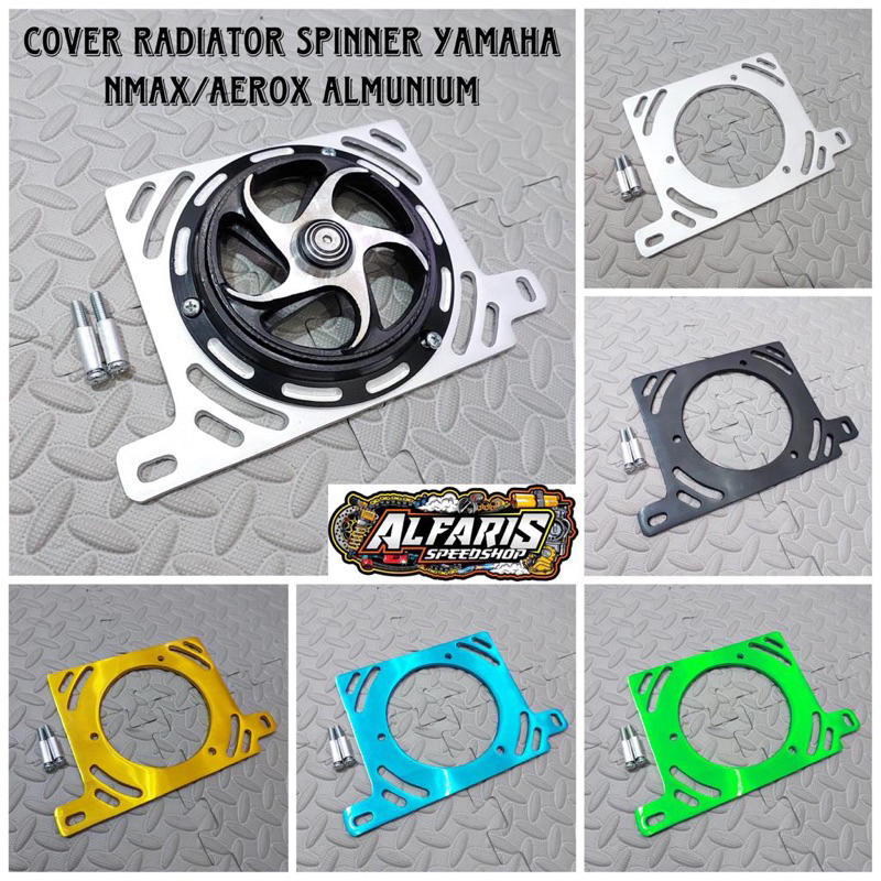 Jual COVER RADIATOR SPINNER PUTAR YAMAHA NMAX AEROX LEXI ALMUNIUM bonus ...