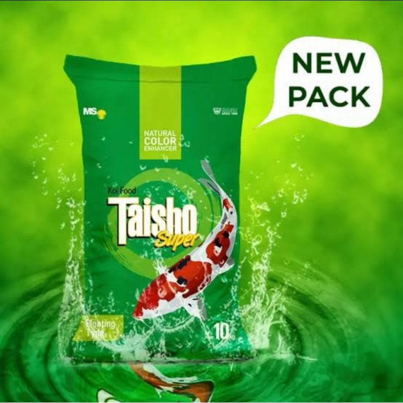 Jual Pakan Ikan KOI Taisho Super Hijau Floating Type Original Packing ...