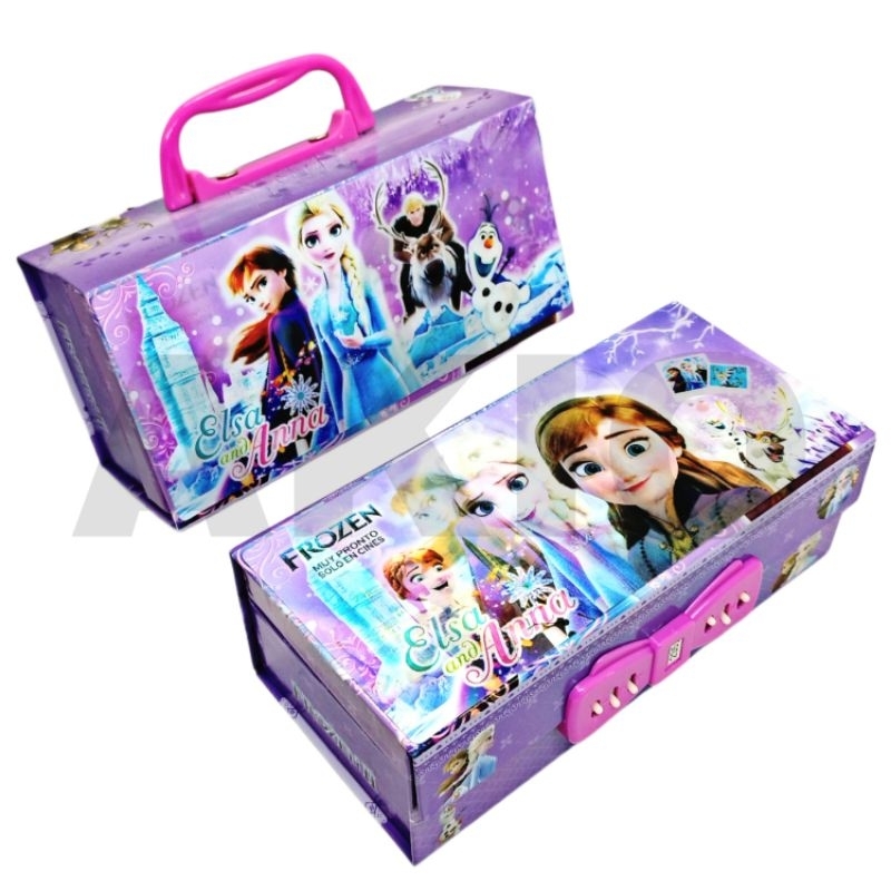 Jual Tempat Pensil Anak 3 TINGKAT KUNCI 3D BESAR Karakter FROZEN ELSA ...