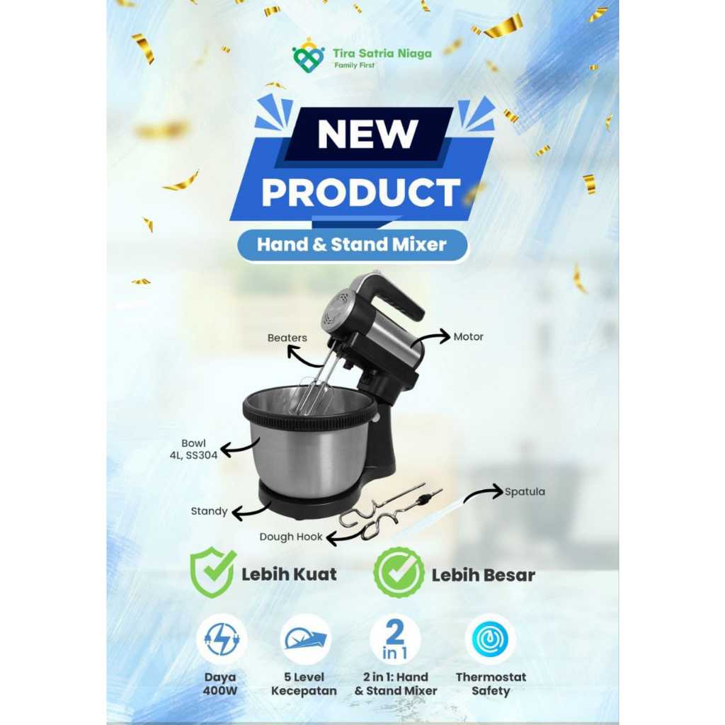 Jual VIENTA HAND AND STAND MIXER NEW | Shopee Indonesia