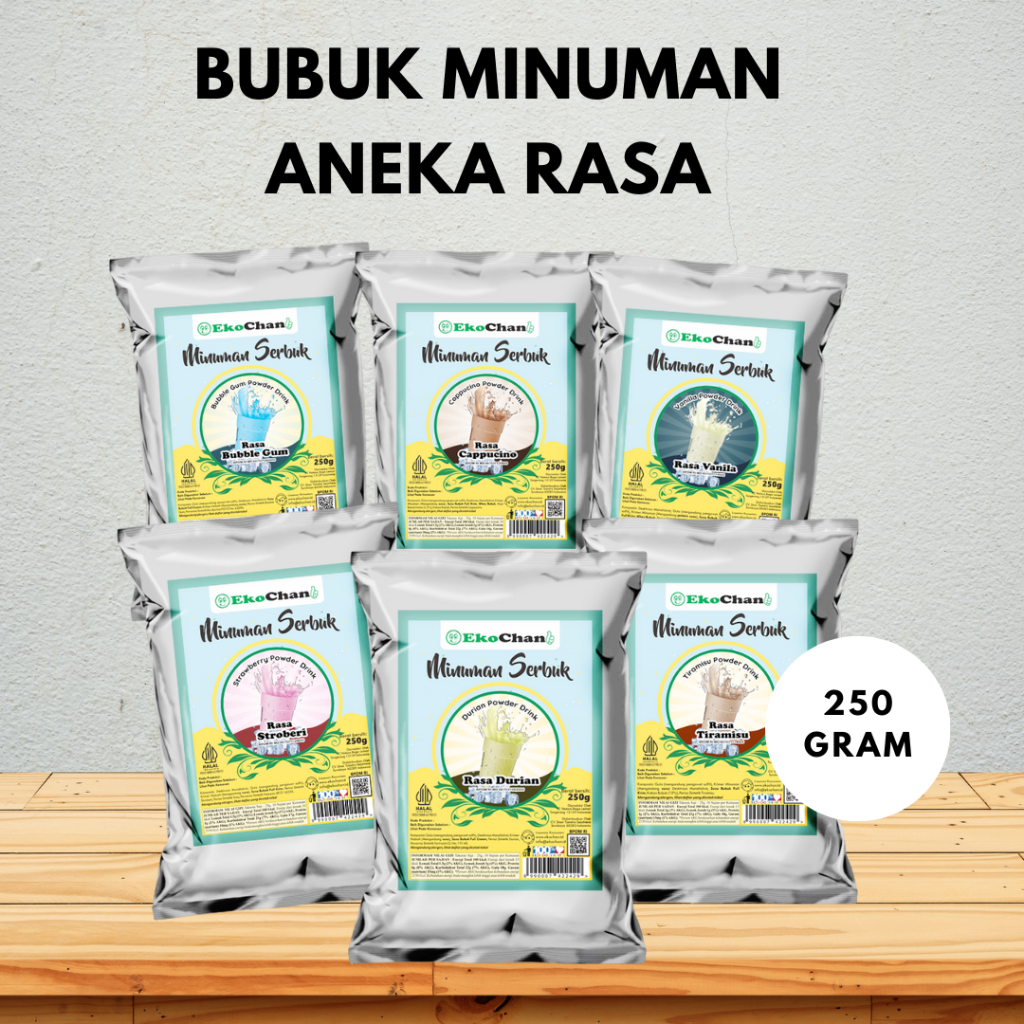 Jual Bubuk Minuman Aneka Rasa 250 gr / Powder Drink / Minuman Boba ...