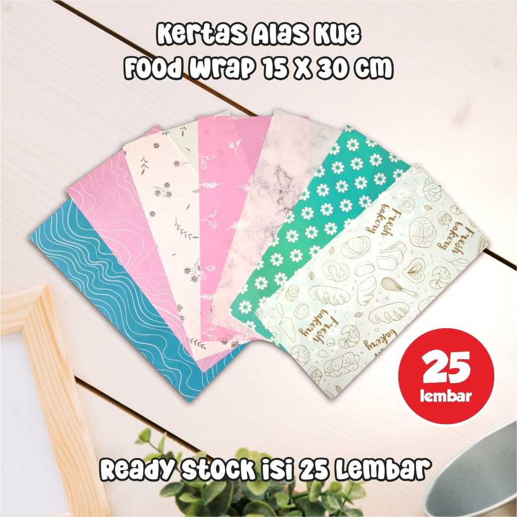 Jual Kertas Alas Roti Berbagai Macam Motif 15x30 Foodgrade - Wrappaper ...