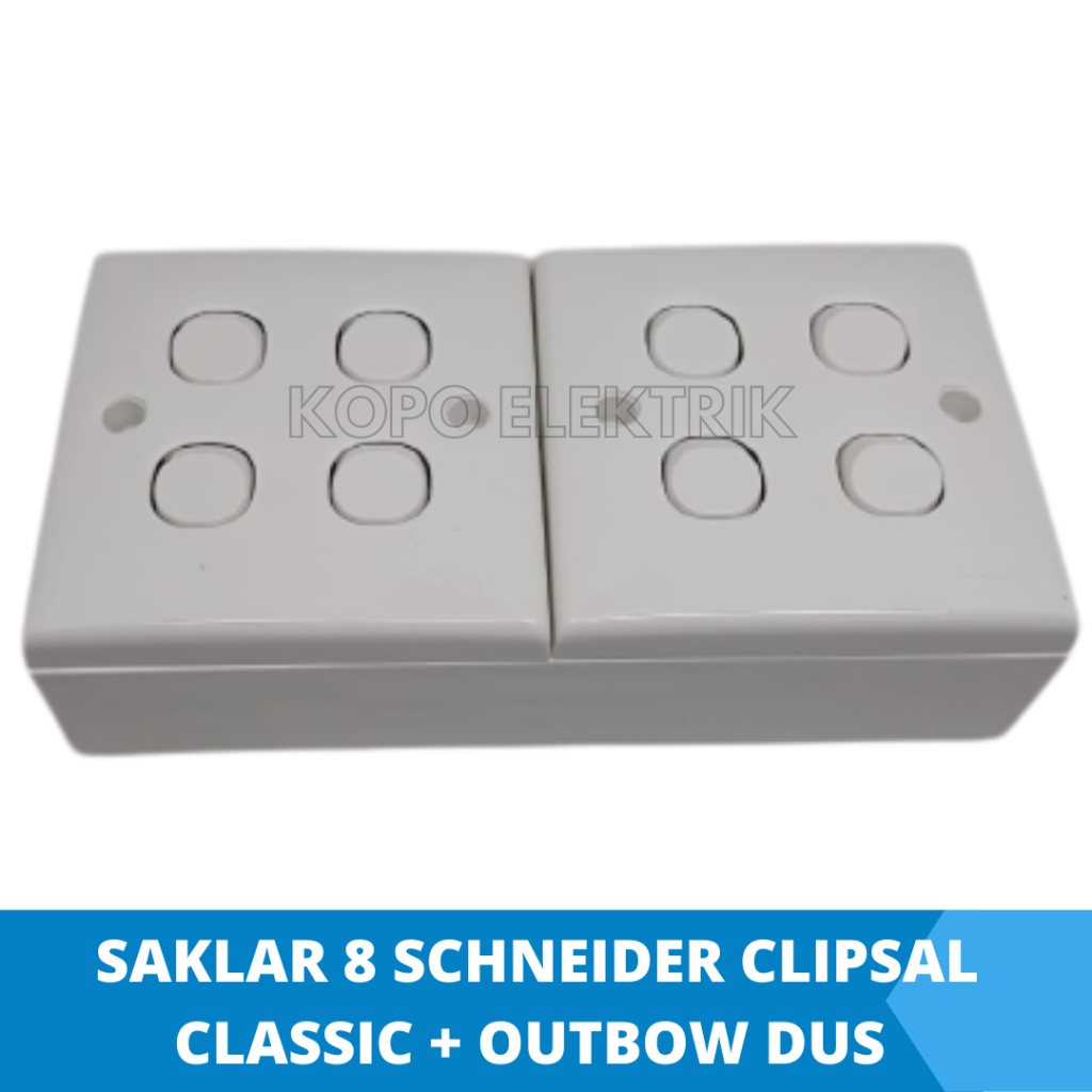 Jual Saklar 8 Schneider Clipsal Classic + Outbow Dus | Shopee Indonesia