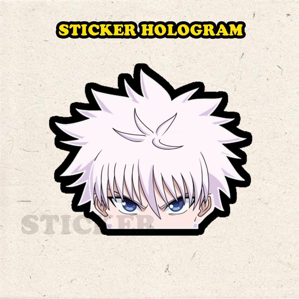 Jual Stiker Hologram Killua x hunter sticker case hp & laptop ukuran 8 ...