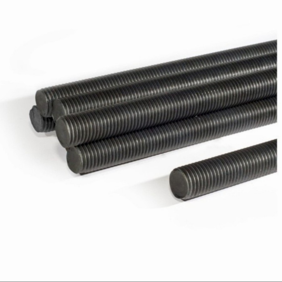Jual AS DRAT M8 ASDRAT M8X1 LONG DRAT LONGDRAT BESI HITAM STUD BOLT M8 ...