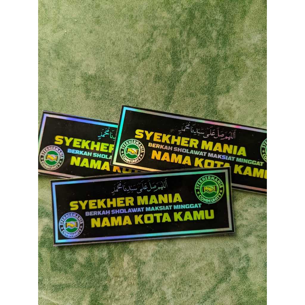Jual (Minimal BELI 10 pcs) Stiker Sholawat Syekhermania JDM | Shopee ...
