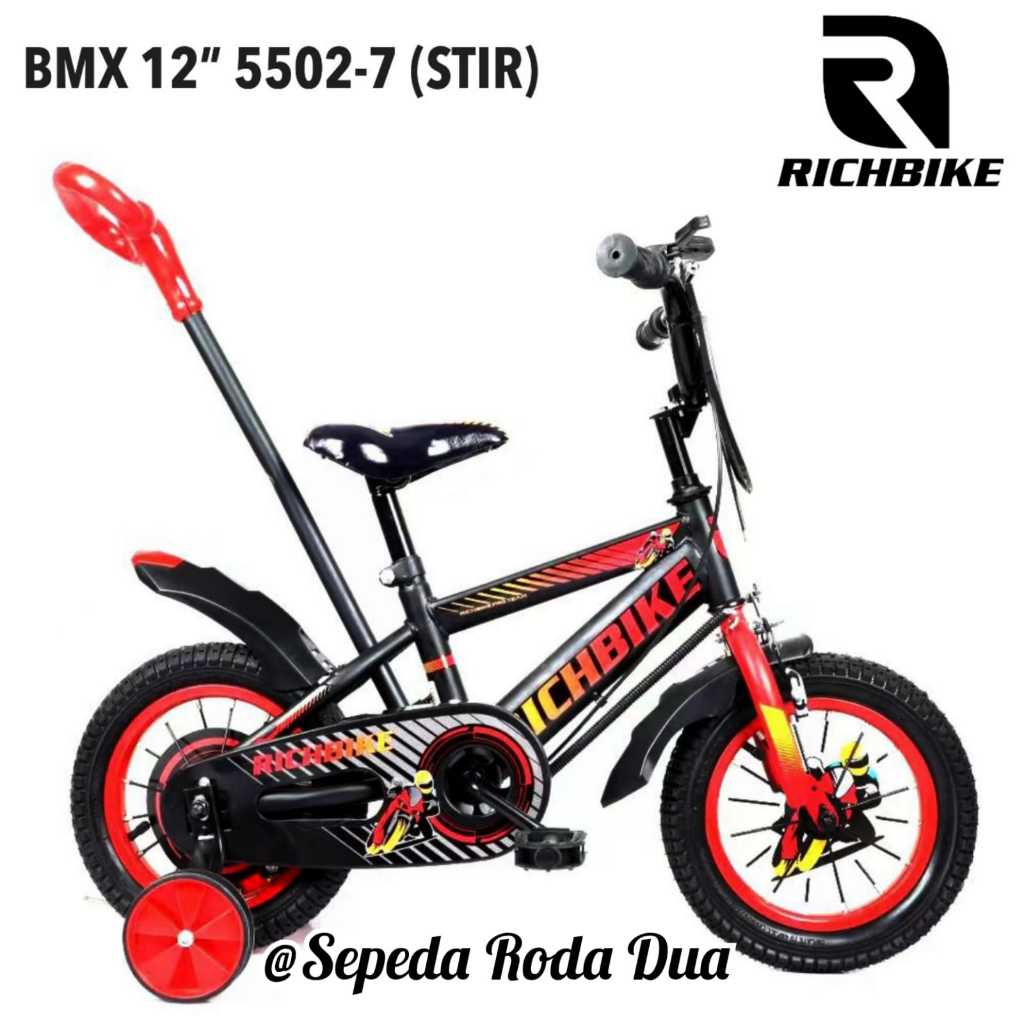 Jual Sepeda BMX 12" Merek Richbike Tipe 5502-7 (STIR) | Shopee Indonesia