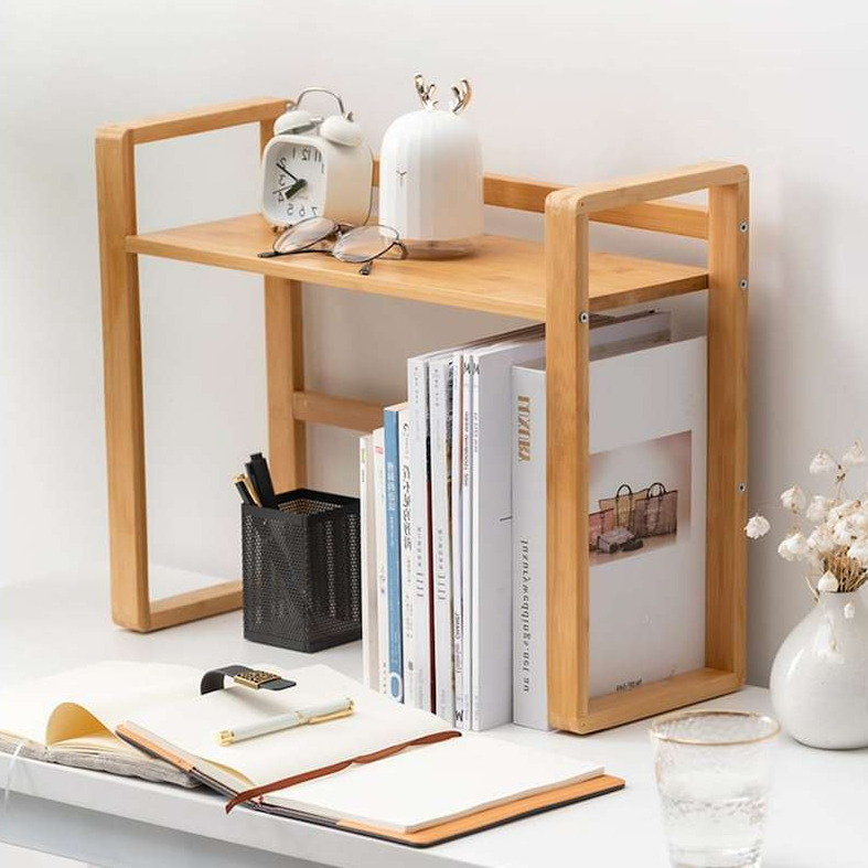 Jual Rak Buku Prtable Serbaguna Rak Buku Kayu Minimalis Organizer Meja ...