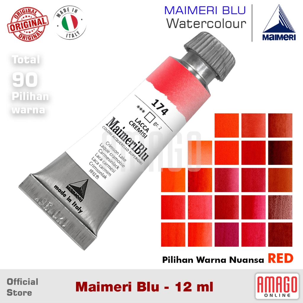 Jual MAIMERI BLU Watercolour - Cat Air Lukis Profesional - 12 ml ...