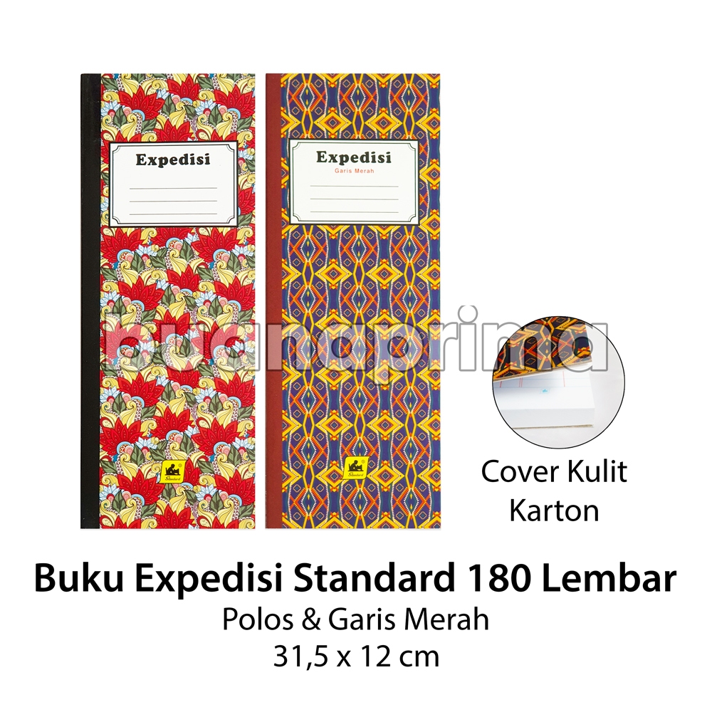 Jual Buku Expedisi Karton Standard 180 Lembar per pcs Polos Garis Merah ...