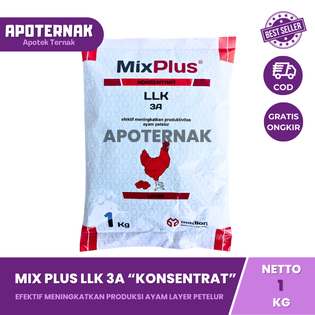 Jual MIX PLUS LLK 3A 1 KG | Premix Ayam Petelur Meningkatkan ...