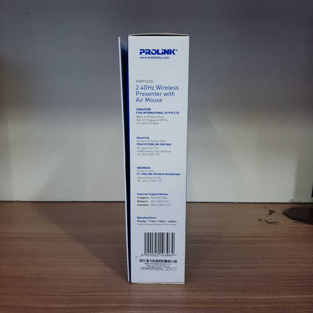 Jual Presenter Wireless Prolink PWP102G 2.4Ghz with Air Mouse ( Laser ...