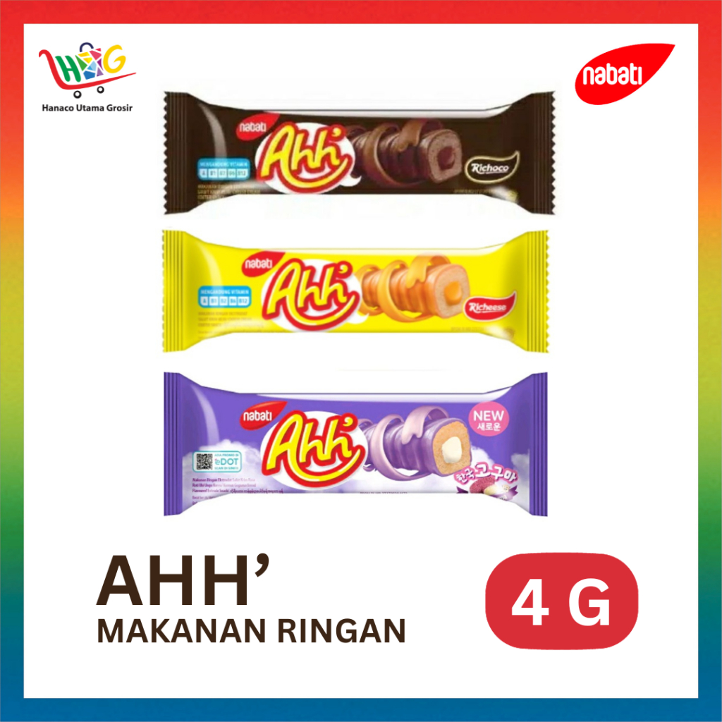 Jual Nabati Richeese Ahh Cheese Keju / Cokelat / Goguma 4g [ 1PCS ...