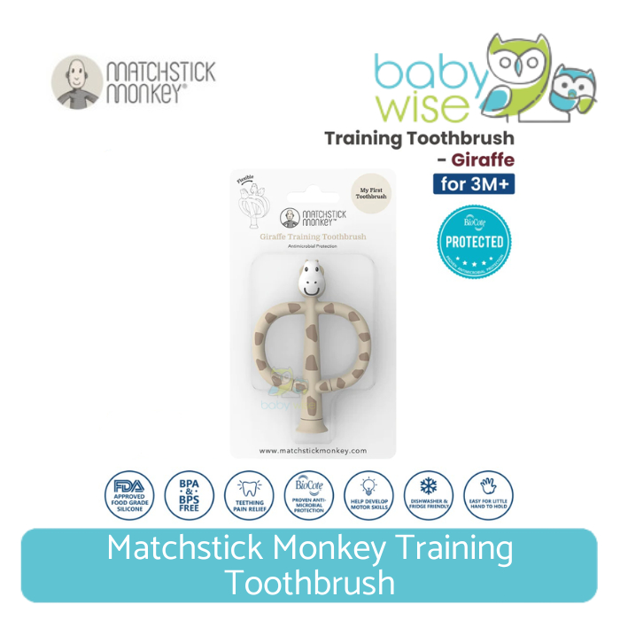Jual Matchstick Monkey Training Toothbrush - Sikat Gigi Silicone Anak ...