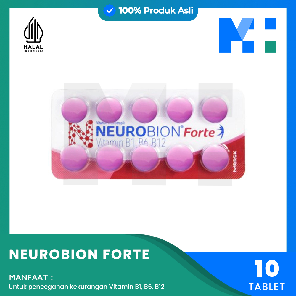 Jual NEUROBION FORTE Vitamin B1, B6, B12 Strip Isi 10 Tablet | Shopee ...