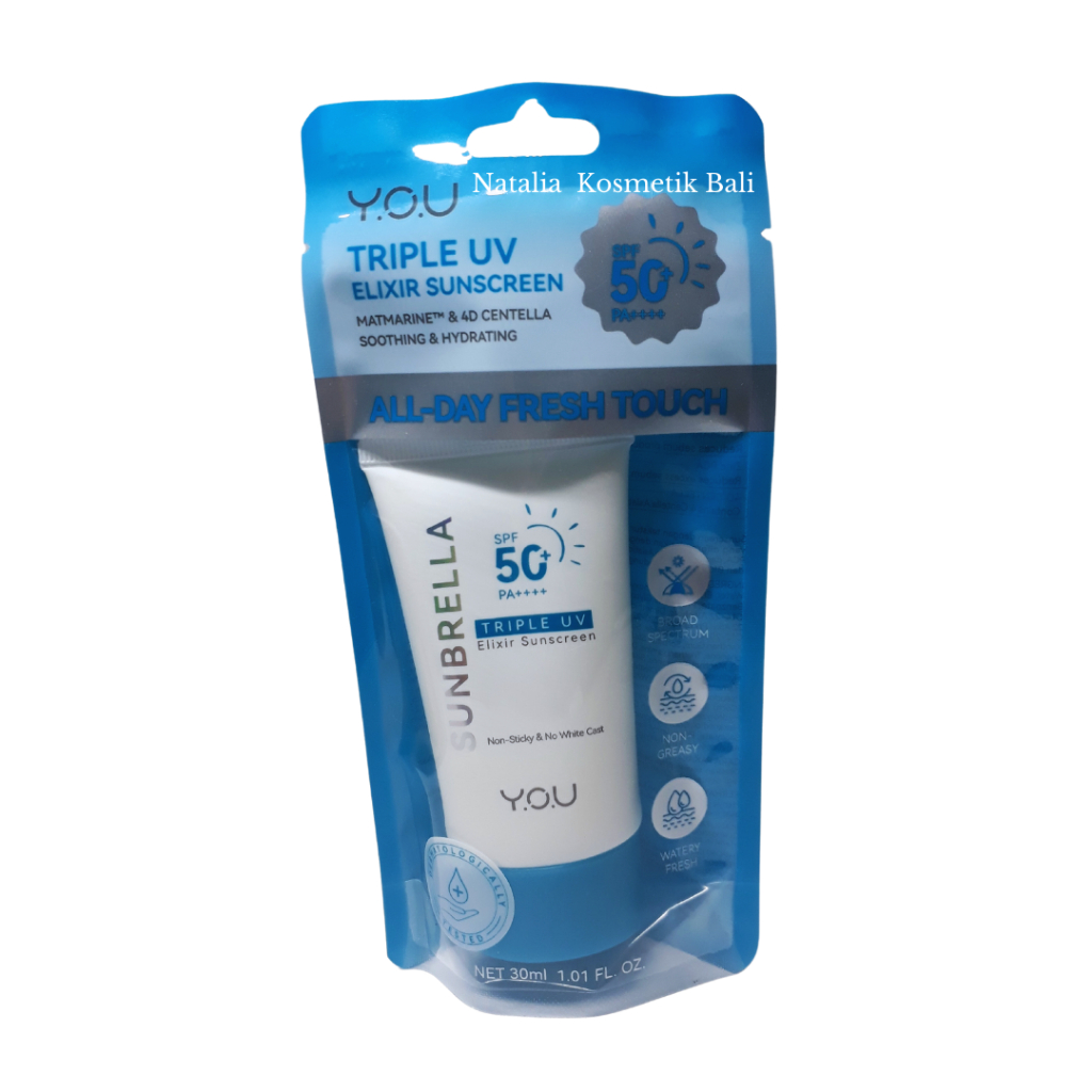 Jual Y.O.U Sunbrella Triple Uv Elixir Sunscreen SPF 50+ PA++++ - 30ml ...