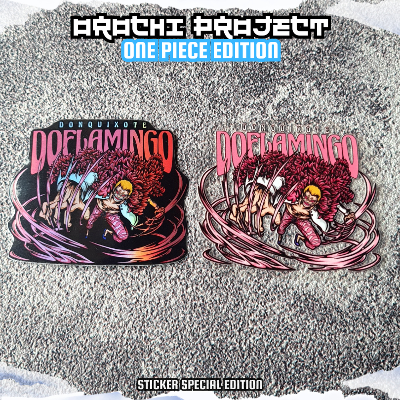 Jual Sticker Stiker Anime Shichibukai Donquixote Doflamingo One Piece ...