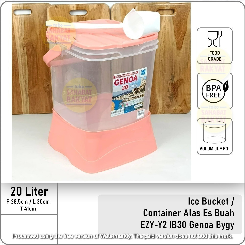Jual Ice Bucket Toples Container Es Kelapa Es Buah Genoa Ezy-Y2 IB30 ...