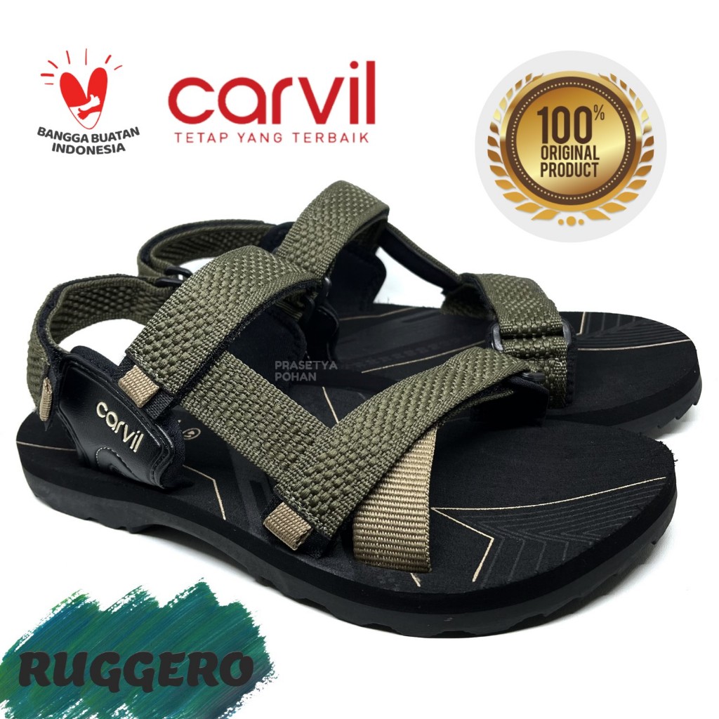 Jual Sandal Gunung Pria Carvil Original Anti Air - Sendal Gunung Carvil ...