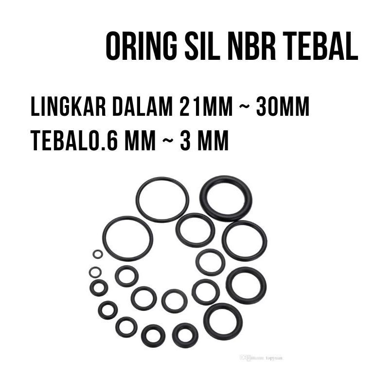 Jual Oring 30 mm O ring Seal Nbr Rubber (Tebal: 0.6 mm - 3 mm Lingkar ...