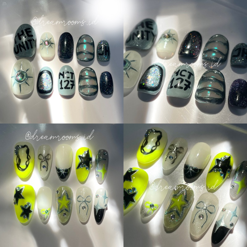 Jual PRESS ON NAILS NCT - Yo.dreamnails | Kuku Palsu Murah | NCT Fake ...