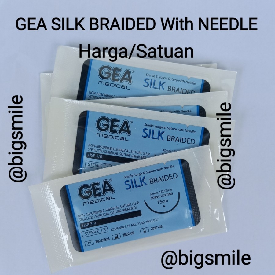 Jual Suture SILK Non Absorbable Benang Bedah Silk Non Absorbable ...