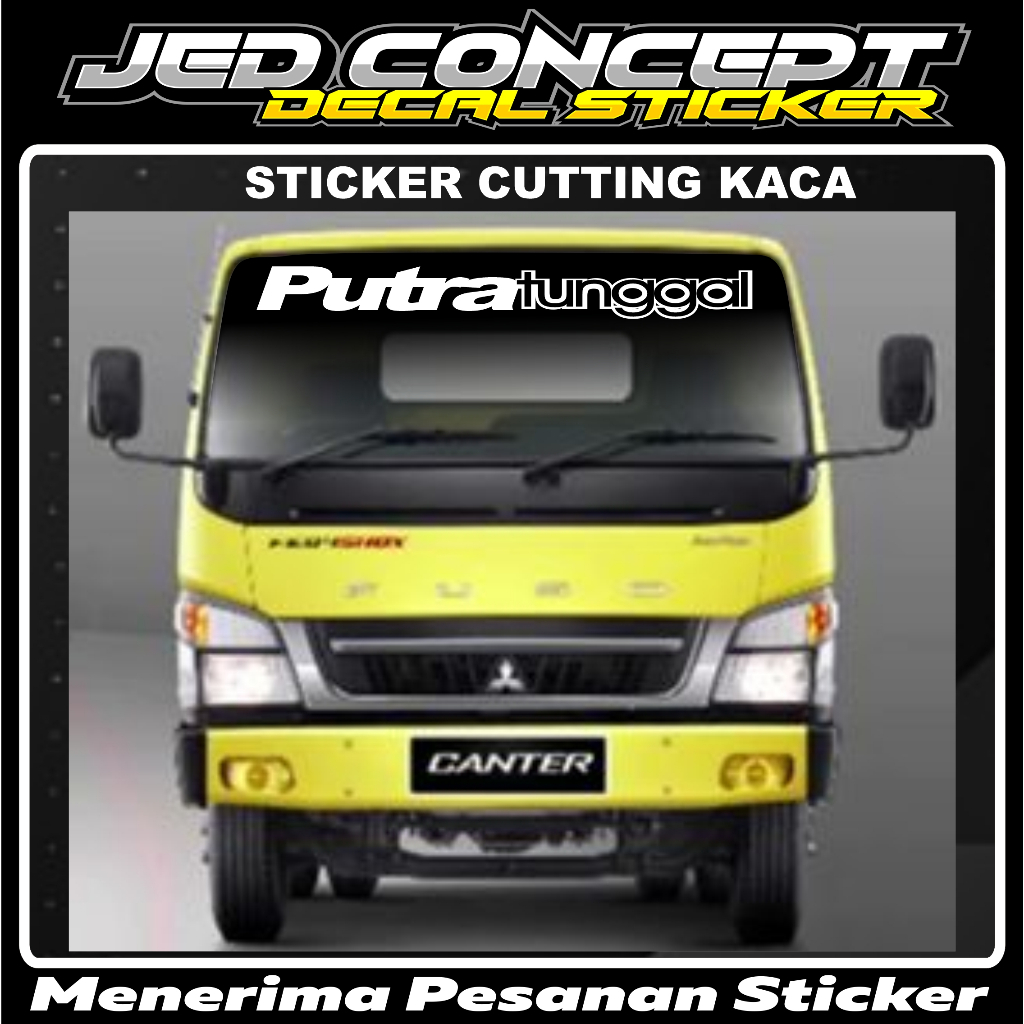 Jual sticker cutting kaca putra tunggal ukuran 120 cm x12 cm bisa ...