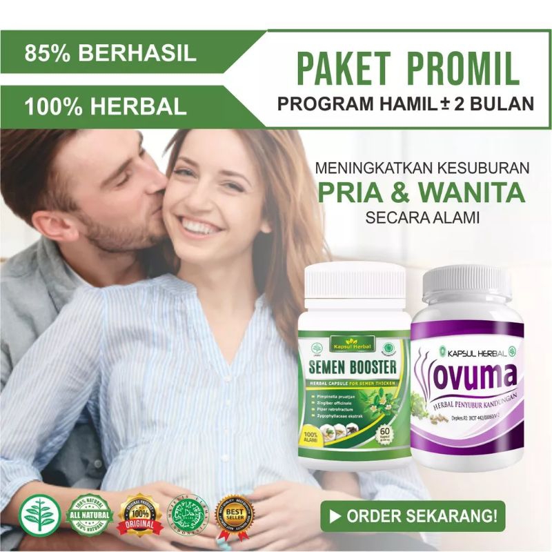 Jual Promil semen booster ovuma Kapsul Untuk Penyubur Wanita Dan Kesuburan Pria Agar Cepat Hamil ...