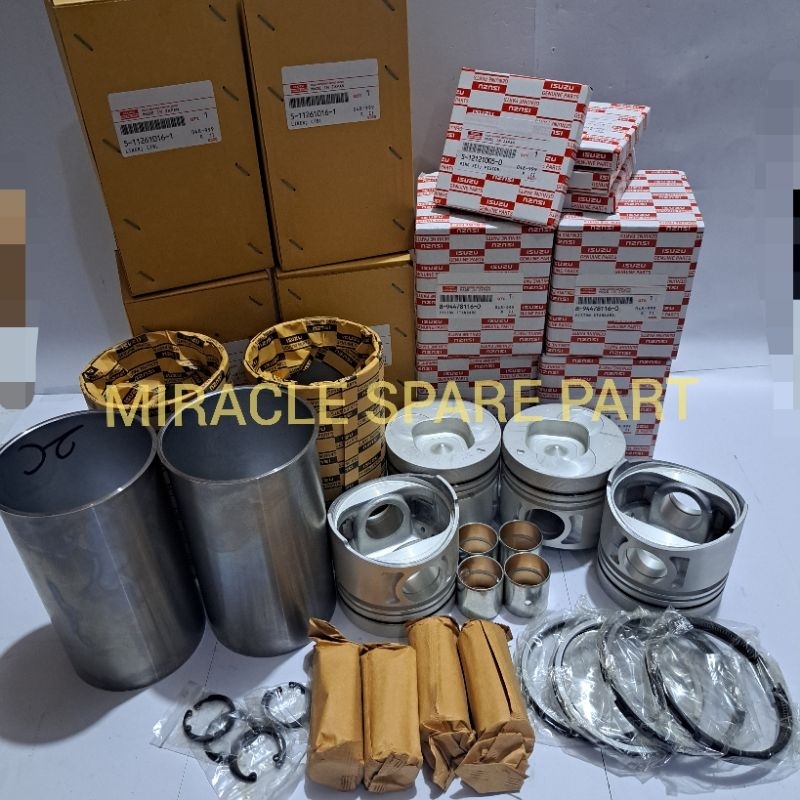 Jual Liner Set Liner Kit Boring Set Kit Isuzu Bison TLD58 ELF NKR58 4BE1 (SET) | Shopee Indonesia