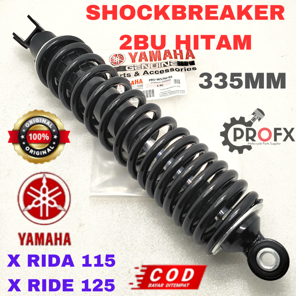 Jual SHOCKBREAKER 2BU HITAM YAMAHA X RIDE 115 / 125 ORI ASLI YGP SHOK ...