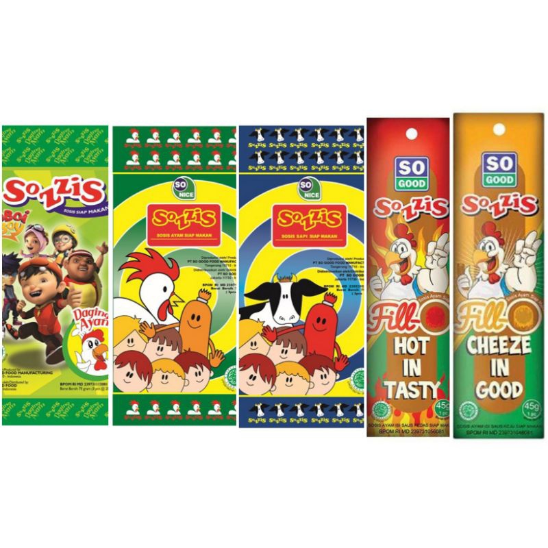 Jual SOZZIS Sosis Siap Makan Ayam Sapi fill-o saus pedas keju | Shopee ...