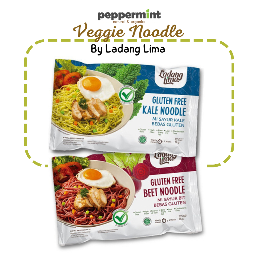 Jual Ladang Lima Gluten Free Veggie Noodle (76 gr) / Mie Instant Sehat | Shopee Indonesia