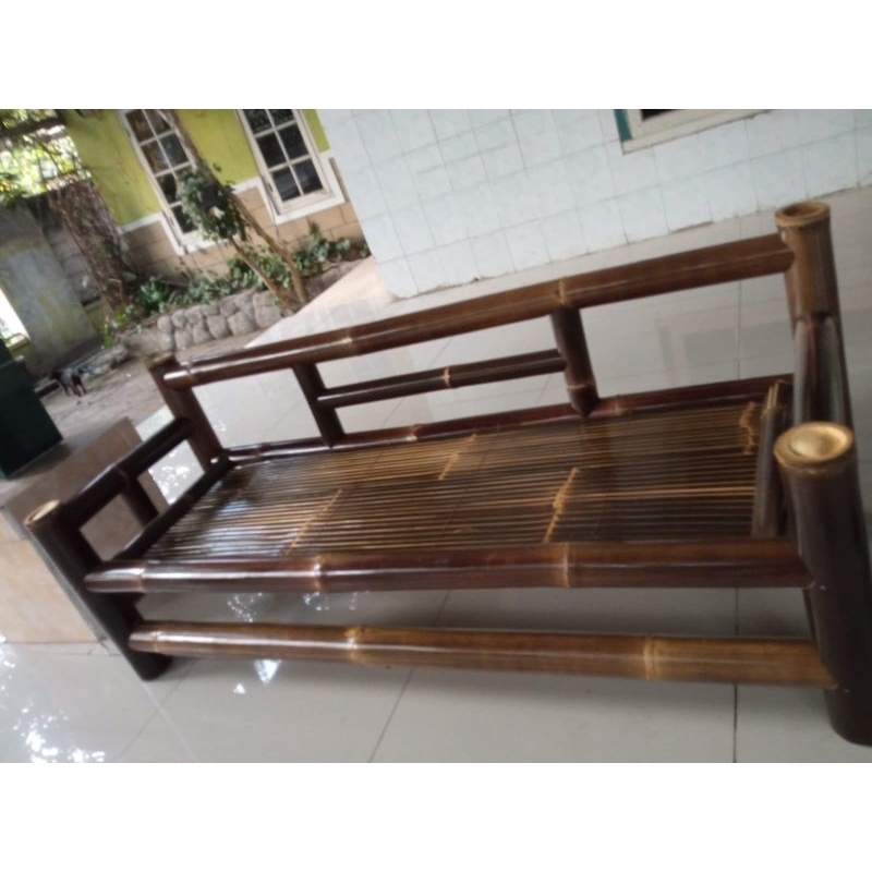 Jual bale bambu hitam/kursi taman | Shopee Indonesia