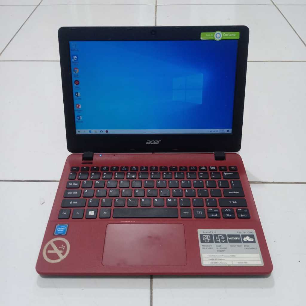 Jual Notebook Acer ES1-131 Celeron N3050 Ram 8/256Gb RED & BLACK ...