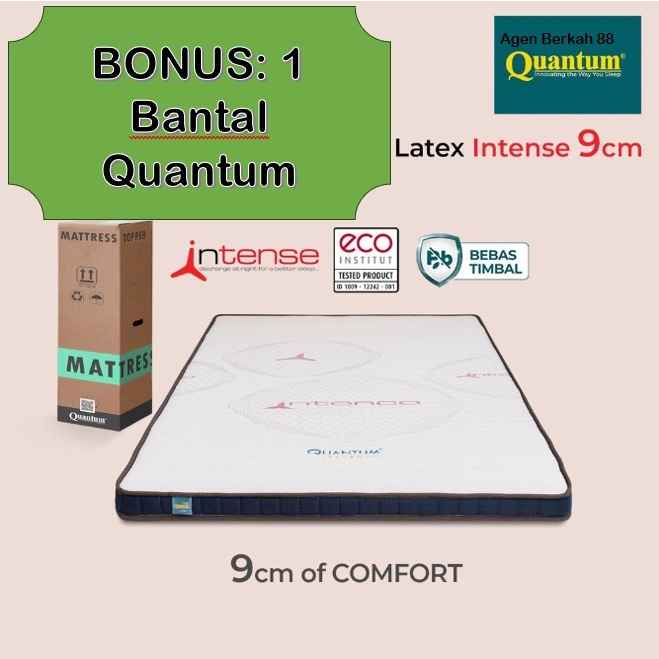 Jual Quantum Natural Latex Topper 9 Cm Intense Mattress 160X200 Cm ...