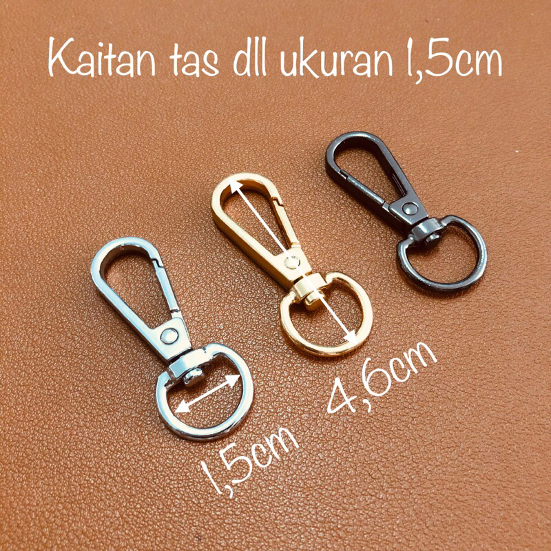Jual kew kew kait tas 1,5cm per 12 pcs/ cantolan kew kew ring bulat 1 ...