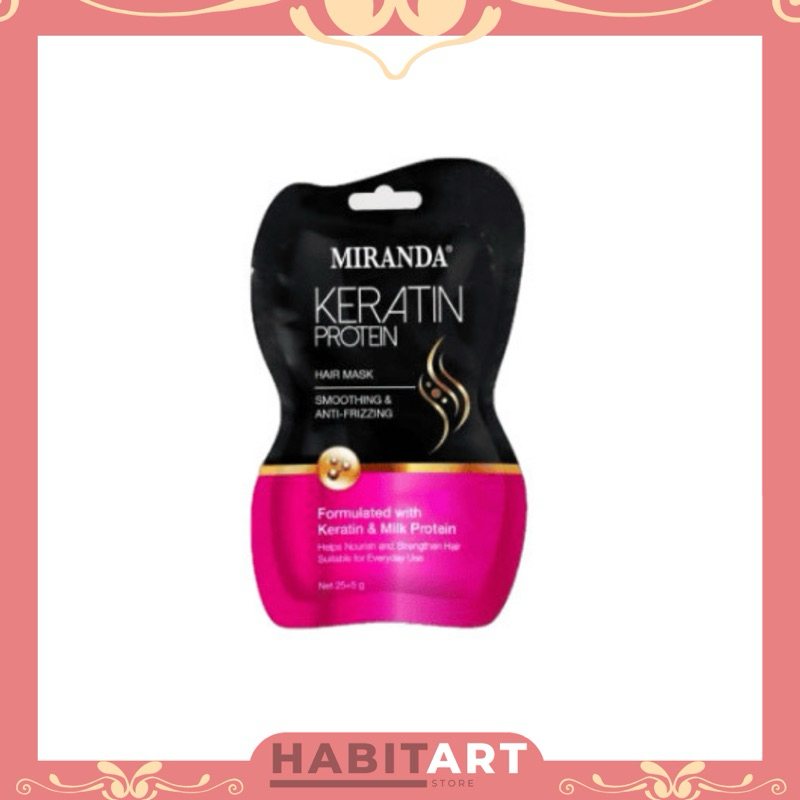 Jual Miranda Keratin Protein Hair Mask Sachet 30 ml | Shopee Indonesia