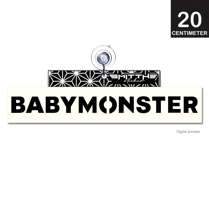 Jual Stiker BABYMONSTER MONSTIEZ Logo baemon Cutting Sticker Decal ...