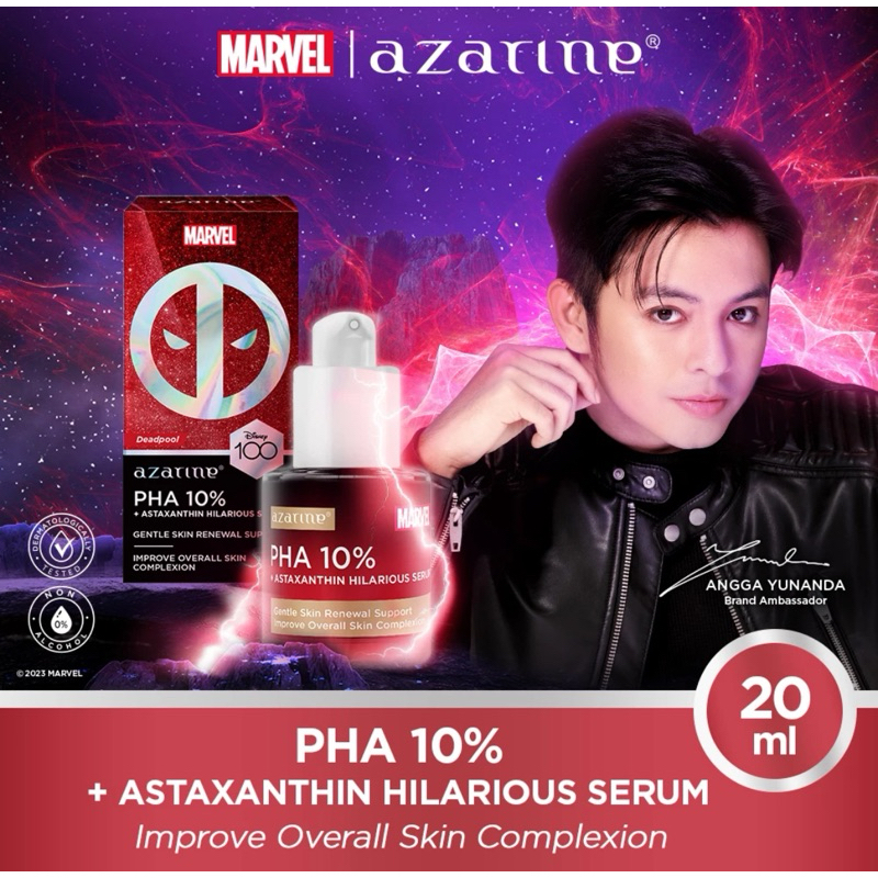 Jual [Azarine x Marvel] PHA 10% + Astaxanthin Hilarious Serum 20ml ...