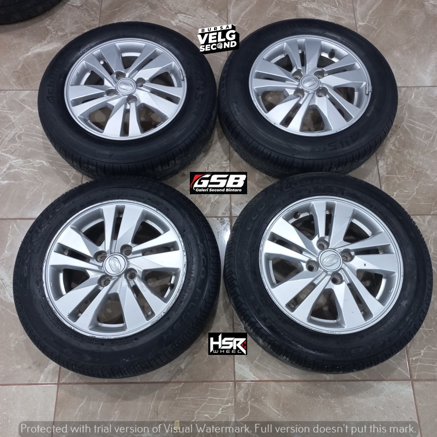 Jual VELG STANDAR DATSUN R14X5,5 4X100 ET 55 SILVER + BAN (2022) 165 70 ...