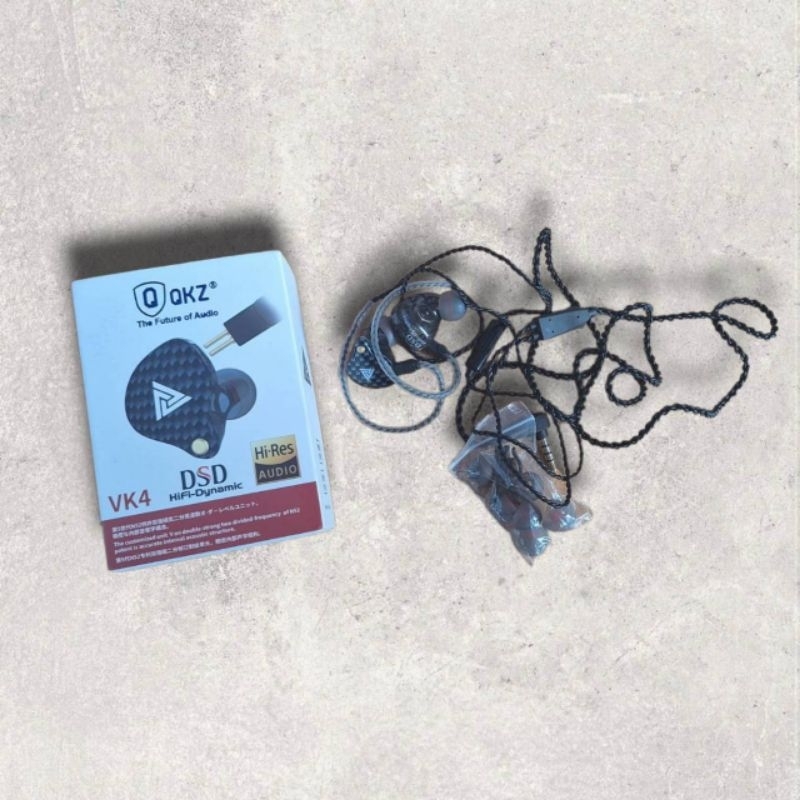 Jual QKZ-VK4 Earphone Hifi Dynamic Hi-Res Audio Headset (preloved ...